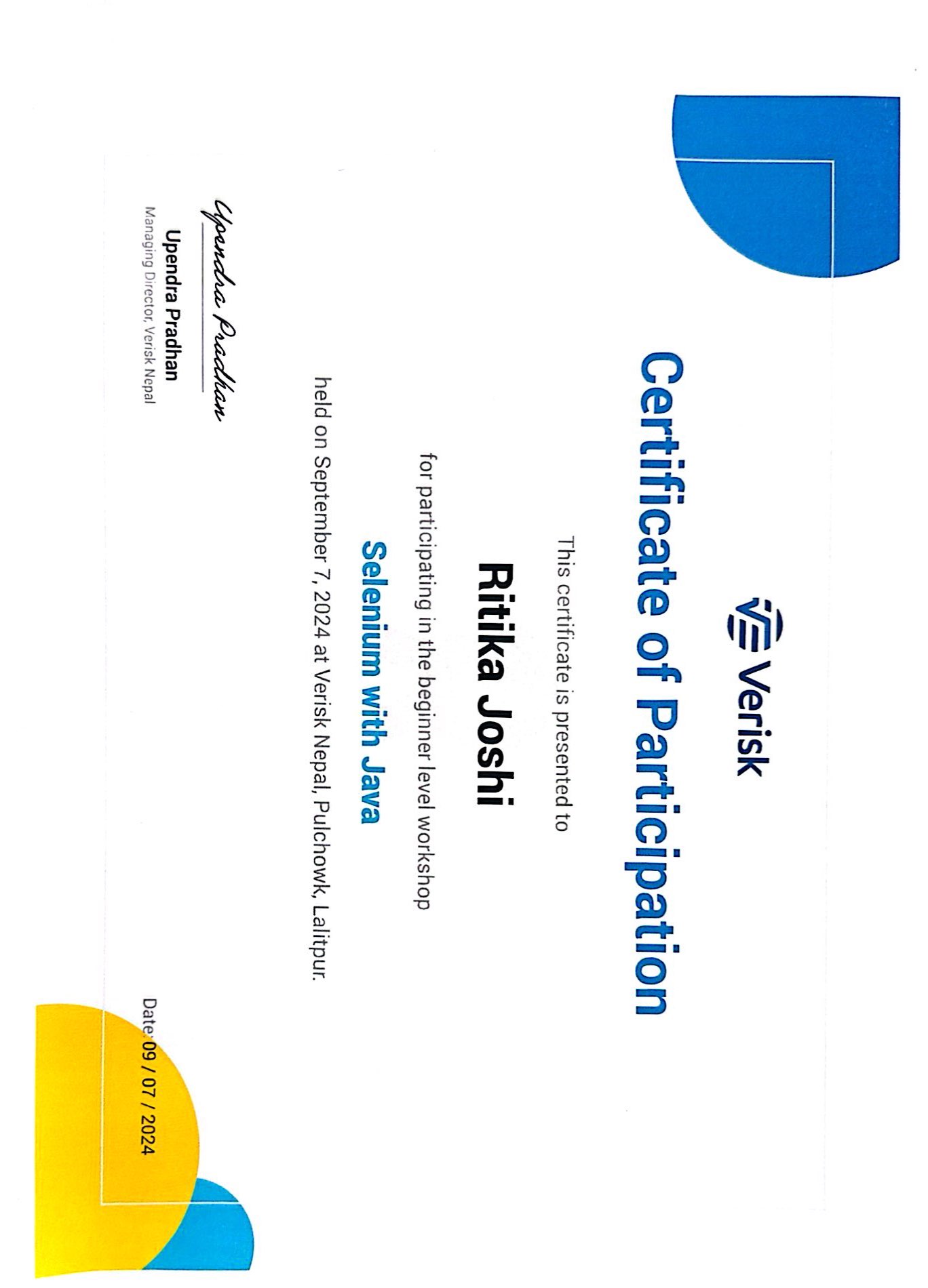 Ritika Joshi | Software QA Engineer